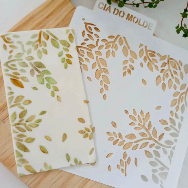 Stencil Folhas e Ramos DN2 | Shopee Brasil