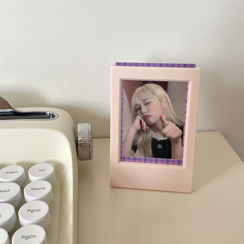 ins Candy Color Plastic Polaroid Photo Frame Mini10cm Foto Stand ...