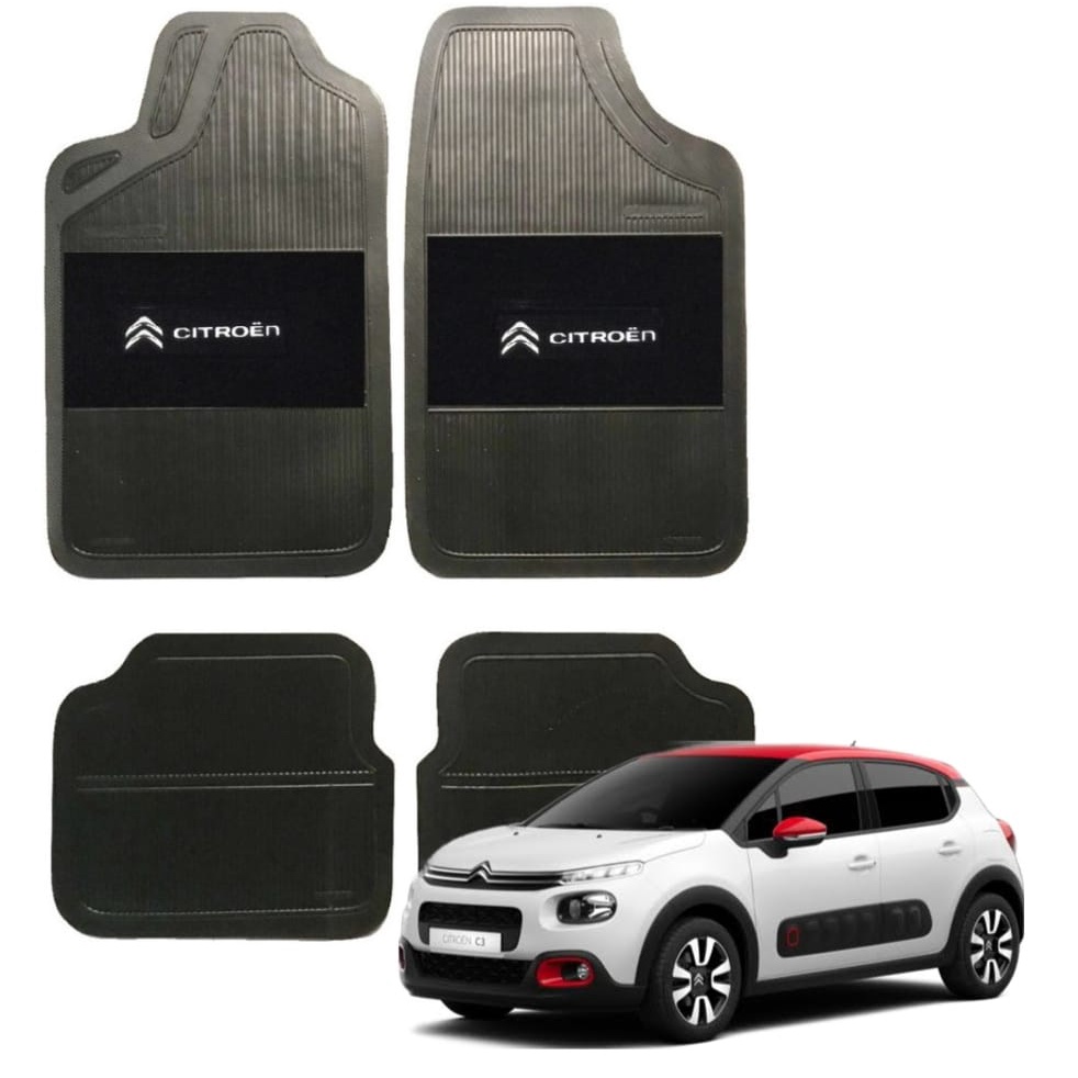 Tapete Borracha Pvc Carro Citroen C3 Novo Personalizado Universal ...