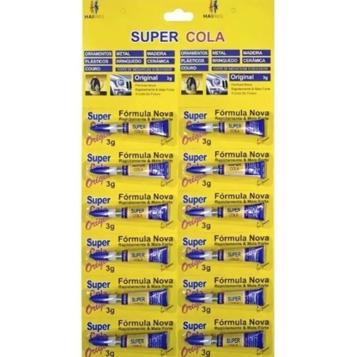 12 super cola super Bond cola tudo 3g | Shopee Brasil