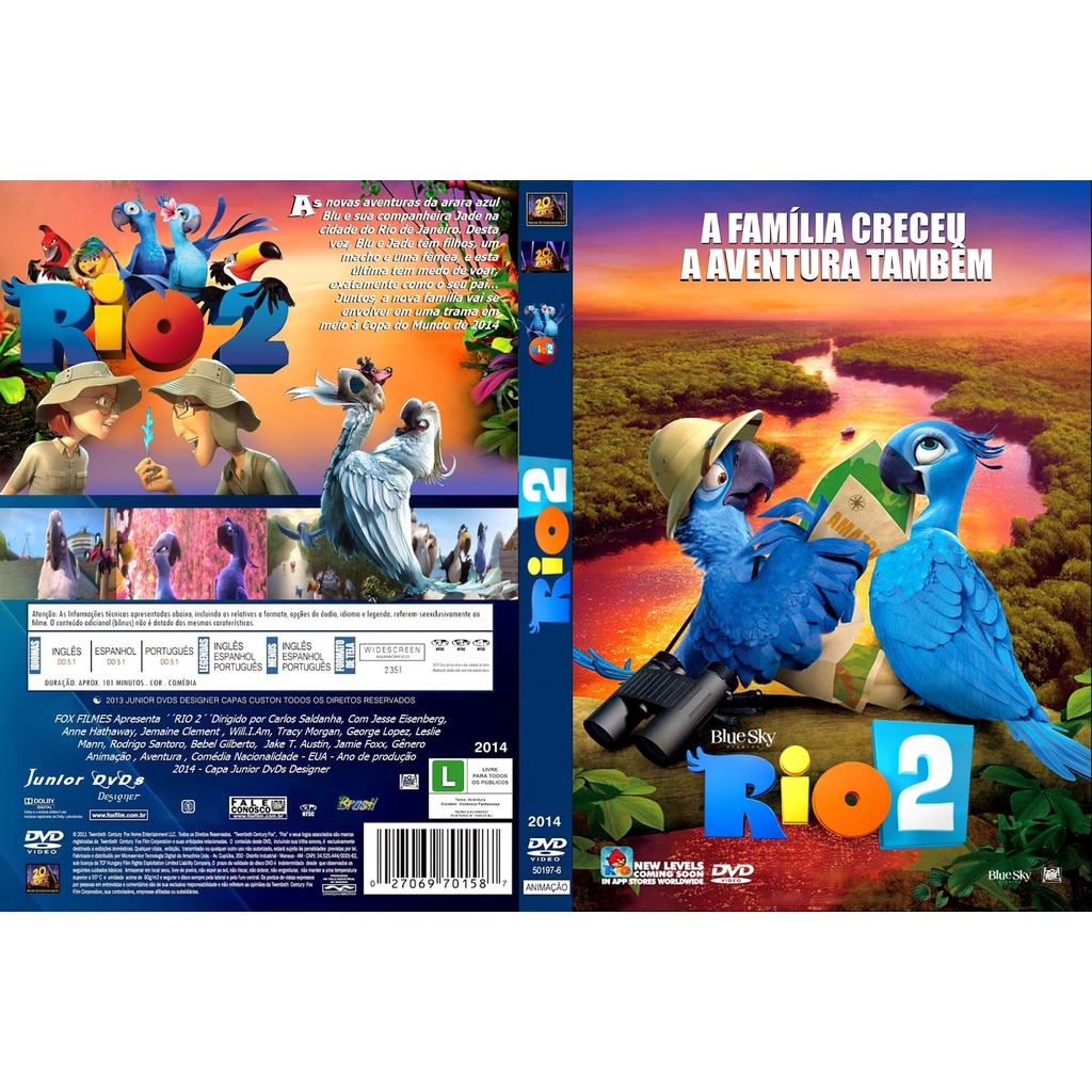 DVD Rio 2 (2014) Dublado | Shopee Brasil