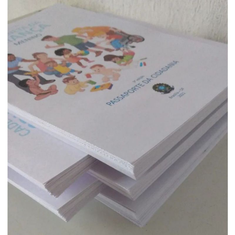 kit 5 Miolos de caderneta 120g 90g 75g. | Shopee Brasil