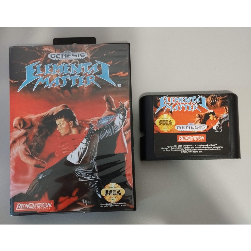 MEGA DRIVE SEGA GENESIS - ELEMENTAL MASTER COM CAIXA | Shopee Brasil