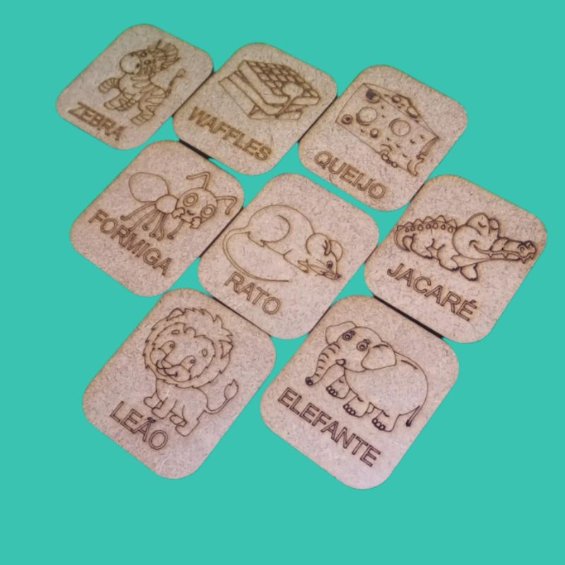 Jogo da memória alfabeto fabricado em MDF | Shopee Brasil