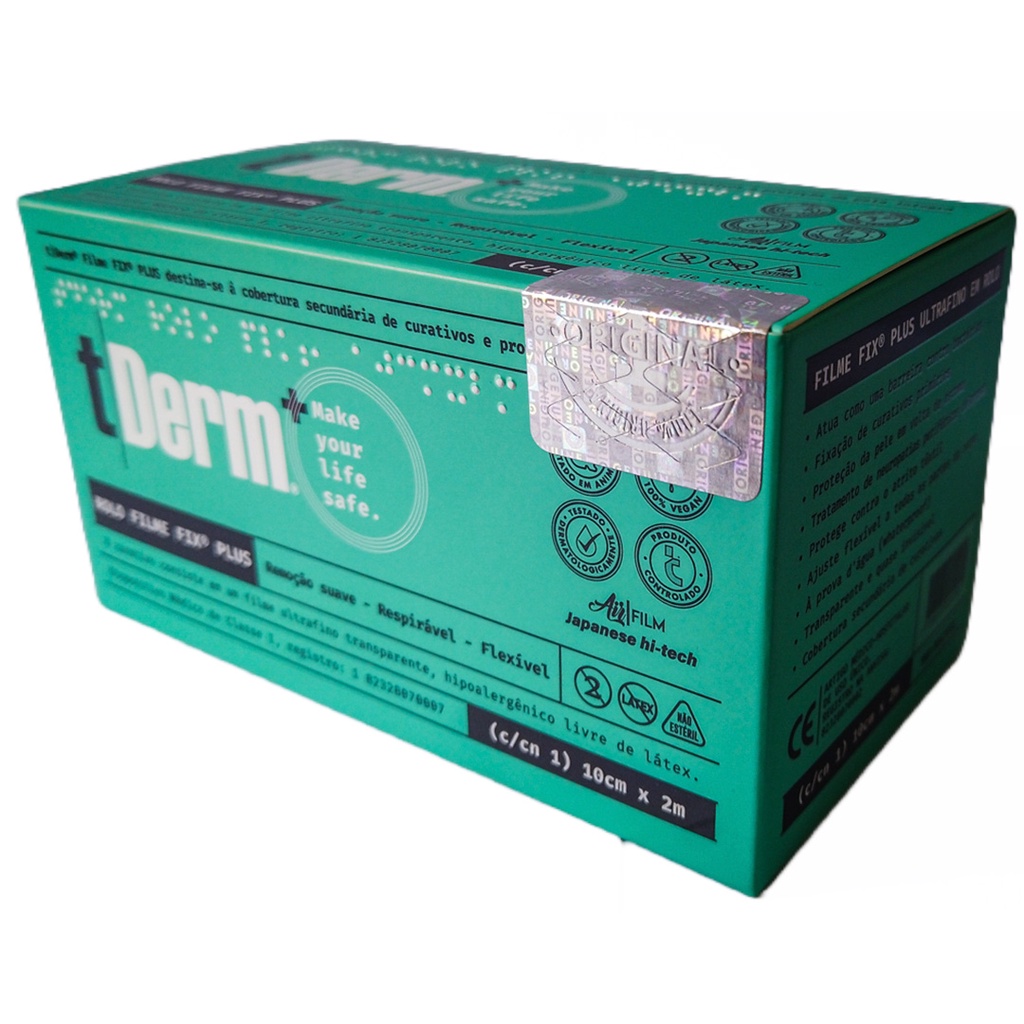 Rolo Tderm Plus Filme Cicatrizante Fosco 10cm X 2m para Tatuagem e ...