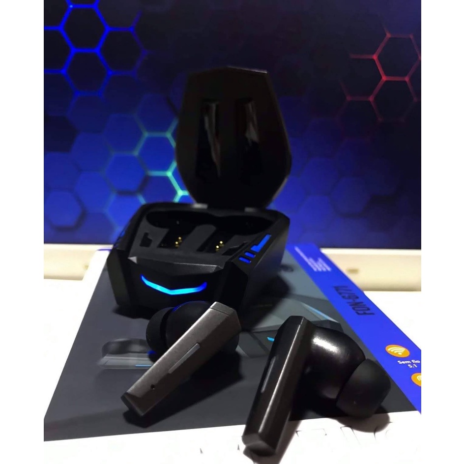 Fone TWS Bluetooth Foninho De Ouvido Gamer Basike Fon-6771 Sem Fio ...