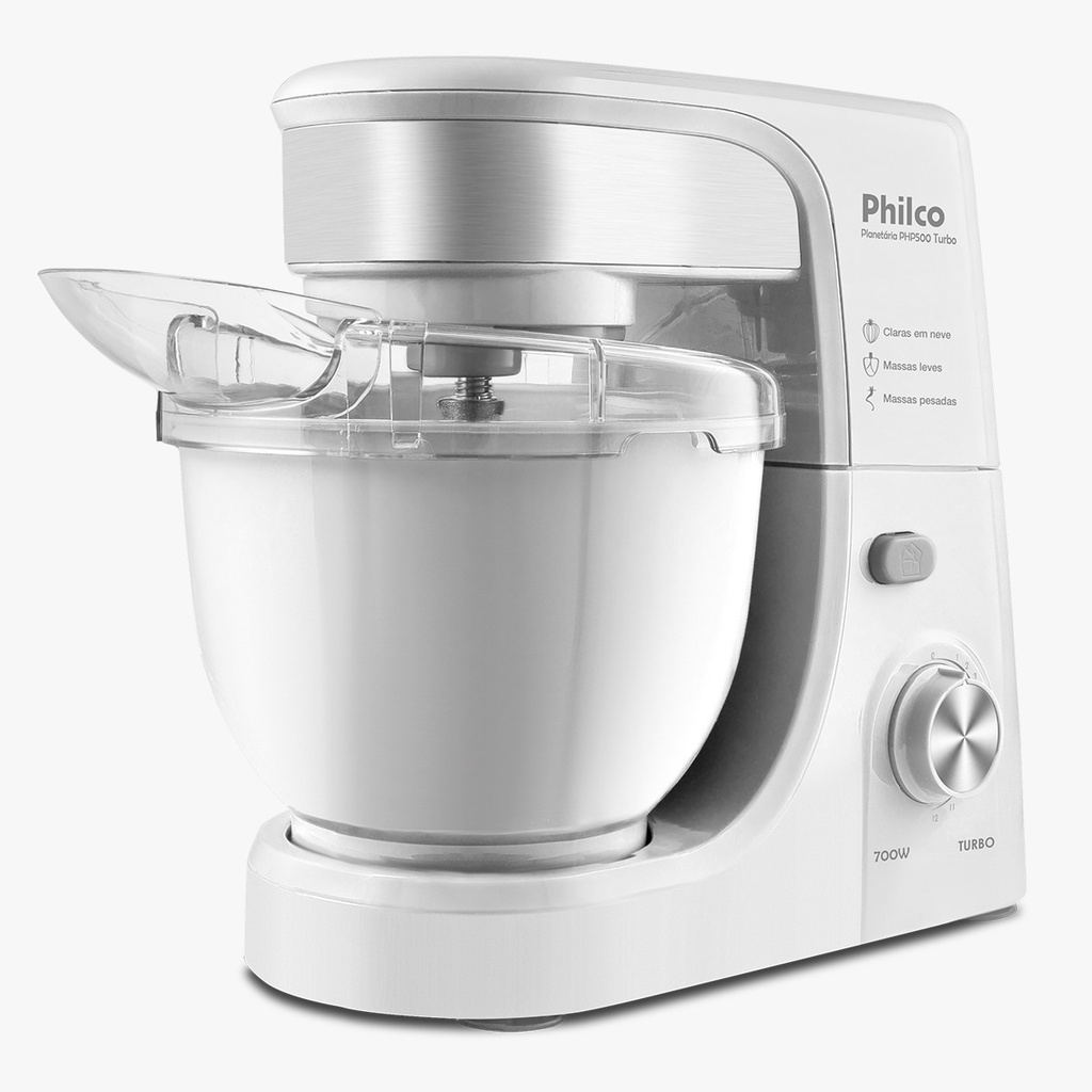 BATEDEIRA PLANETARIA PHP 500B 127V BRANCO 700W 4L TURBO PHIL | Shopee Brasil