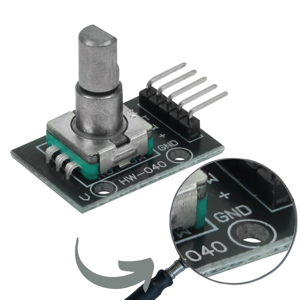 Modulo Encoder Rotativo Rotary Decoder Sensor Arduino Ky 040 Shopee Brasil