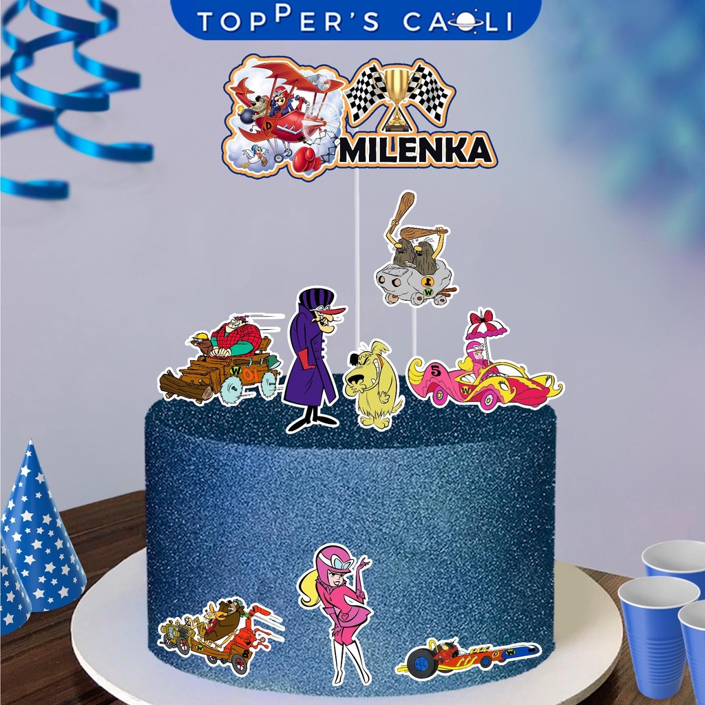 Topo de Bolo Corrida Maluca (Topper Personalizado) Decoração Festa ...
