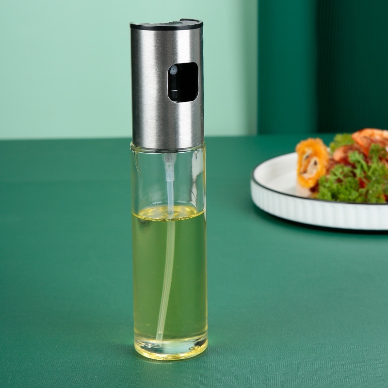 Spray De Azeite Spray Pulverizador Borrifador Em Vidro E Inox | Shopee ...