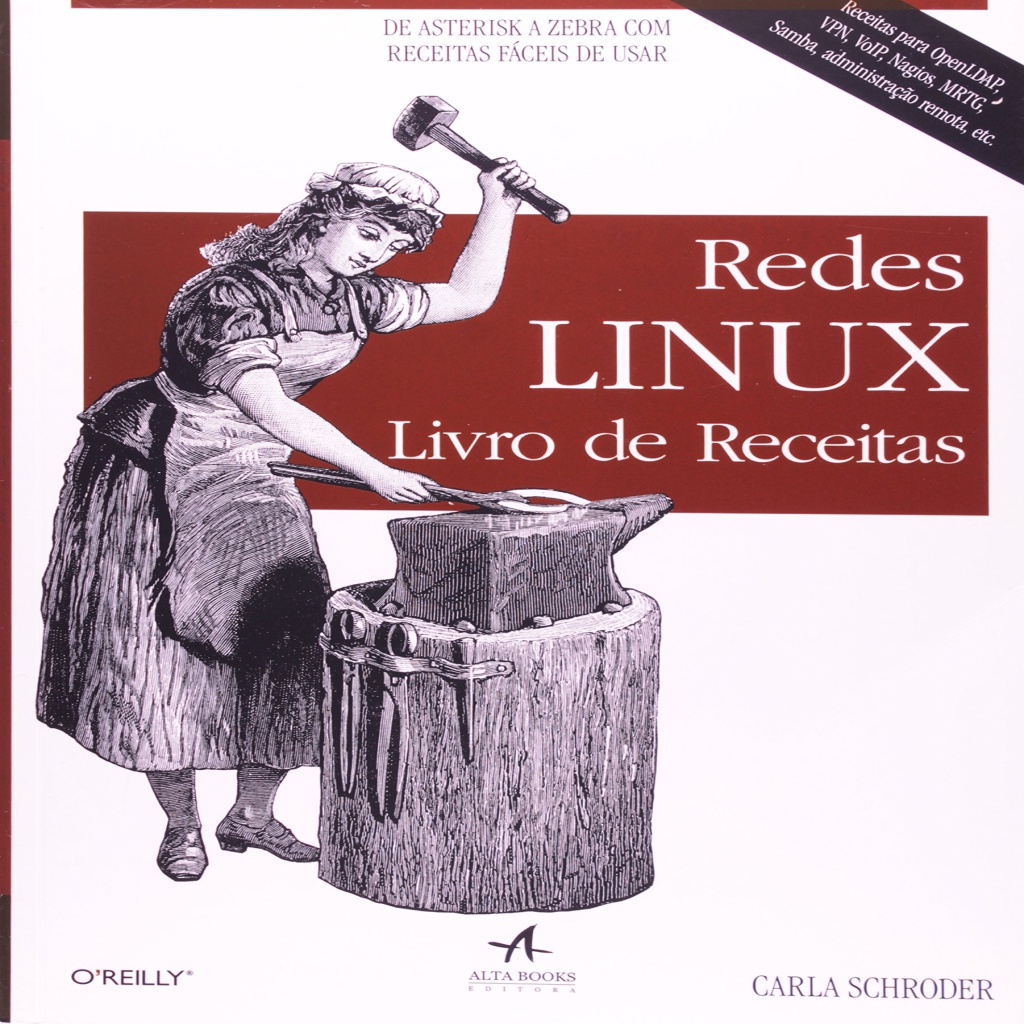 Redes Linux - Livro de receitas autor Carla Schroder | Shopee Brasil