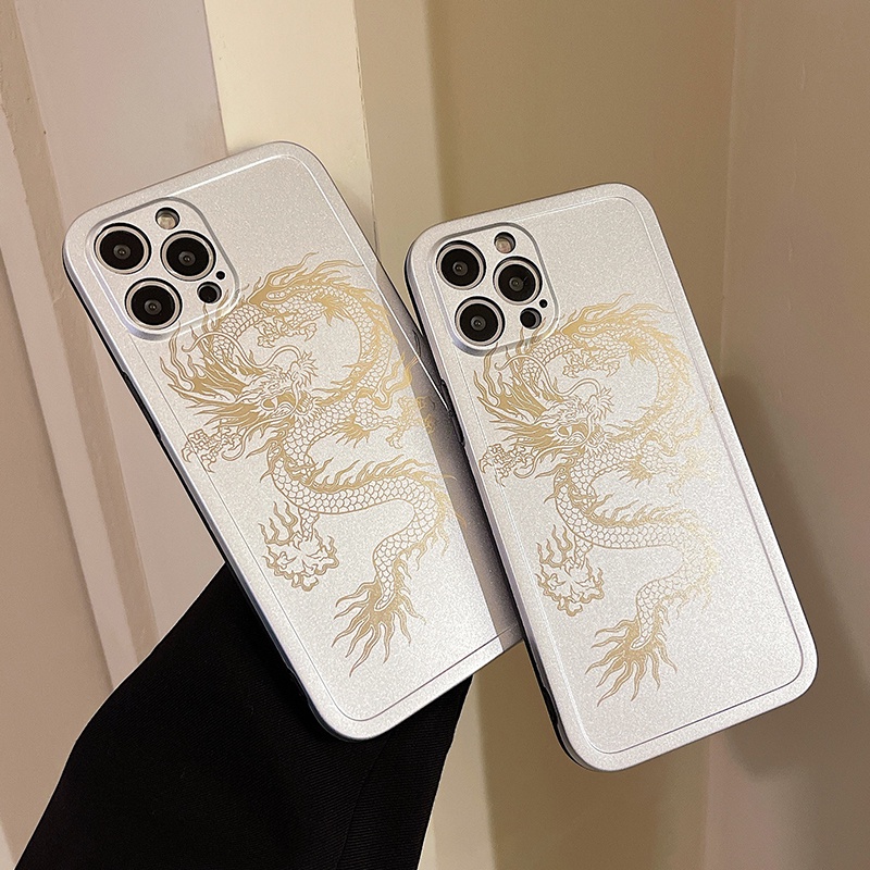 Luxuoso IMD Galvanizado Dourado Capa De Dragão Para iPhone 14 13 12 11 ... Luxuoso IMD Galvanizado Dourado Capa De Dragão Para iPhone 14 13 12 11 ...