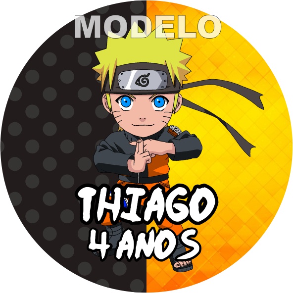 30 Adesivos Latinha Naruto - Etiqueta - Rótulo Personalizado - Kit ...