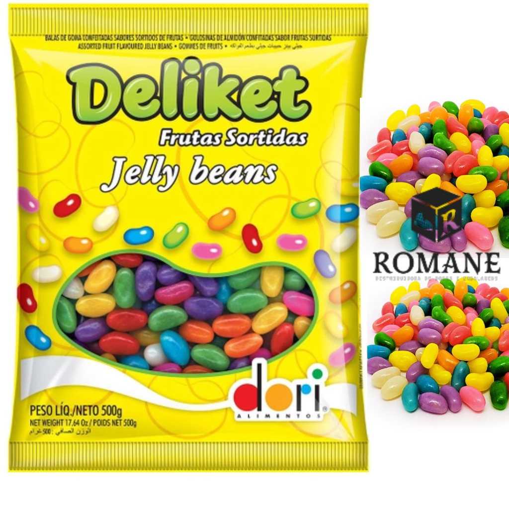 Bala Jujubas Jelly Beans Deliket Dori 500g | Shopee Brasil