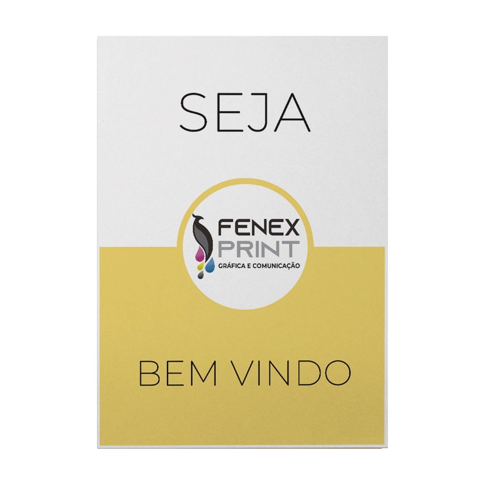 Placa Display em PS Personalizada para Comunicação Visual - 1mm ...