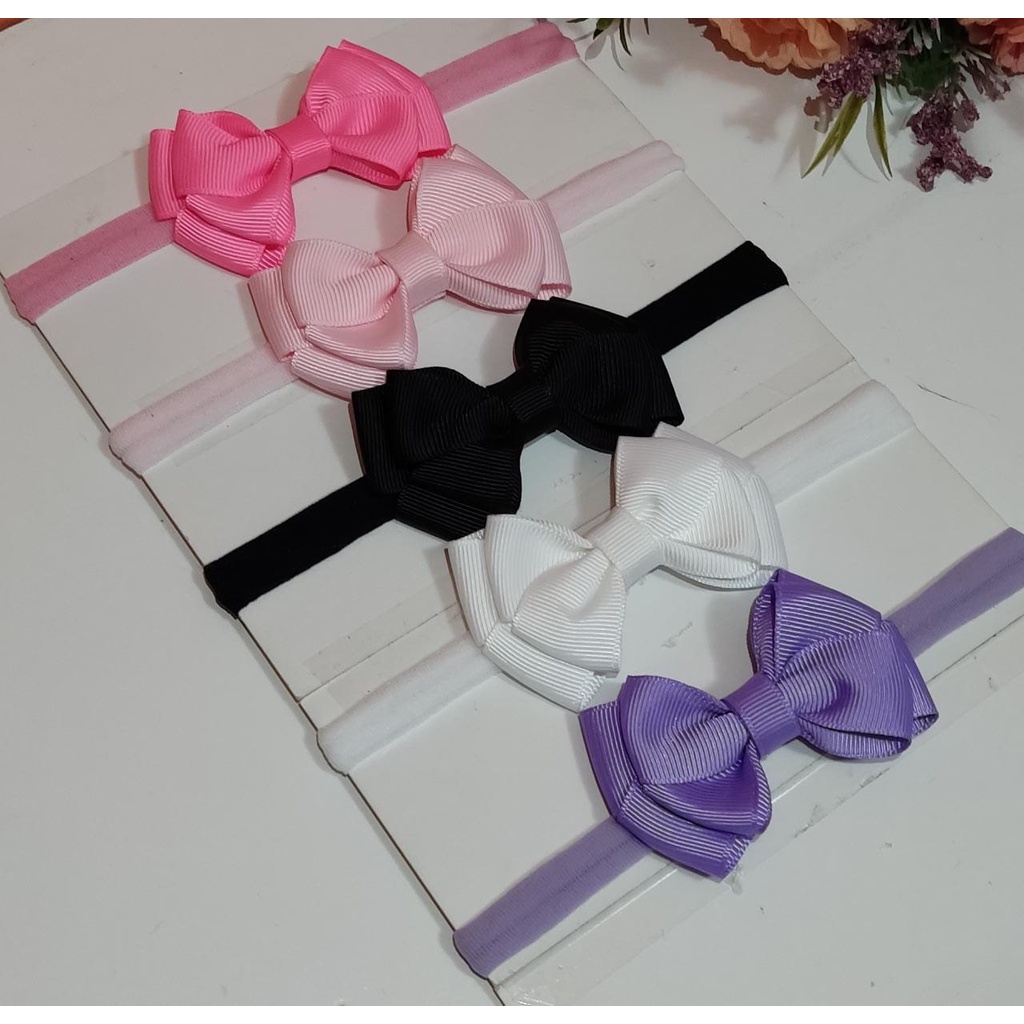 Kit lacinho na Faixa Slim RN bebe menina | Shopee Brasil