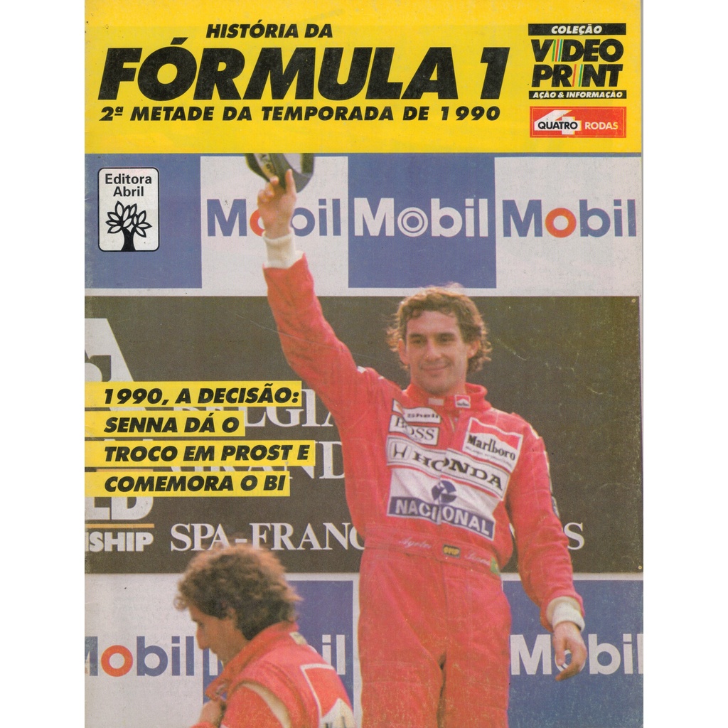 REVISTA HISTÓRIA DA FÓRMULA 1, DE 1990, COM AYRTON SENNA NA CAPA. | Shopee Brasil