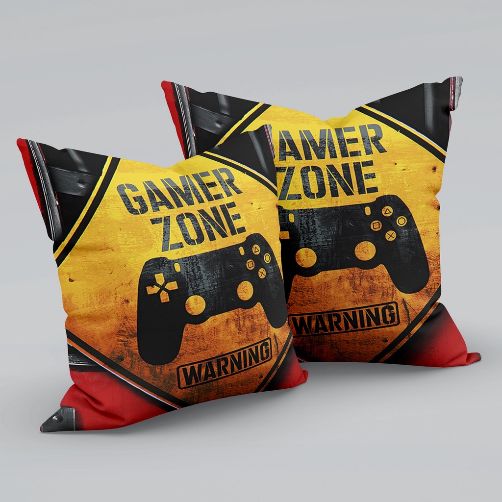 Almofada Game Playstation Gamer Kit 2 Capas Estampadas Microfibra ...