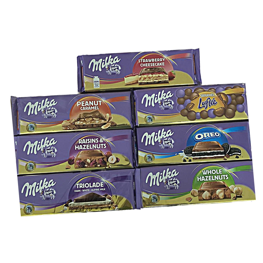 Milka Barra de Chocolate Importado - Diversos Sabores Super Oferta ...