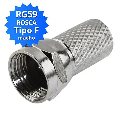 Kit Com 6 Conector Rosca Para Cabo Coaxial RG59 | Shopee Brasil
