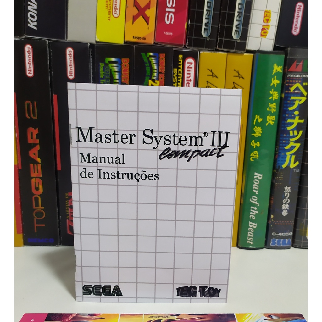 Master System 3 Compact - Manual (master System) | Shopee Brasil