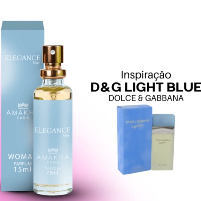 Perfume Elegance Light Blue 15ml Amakha Paris | Shopee Brasil