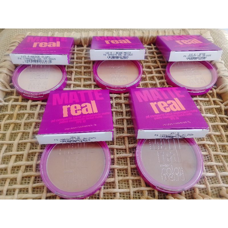 Pó Compacto Facial Avon Color Trend Matte Real FPS 10 - 7g | Shopee Brasil