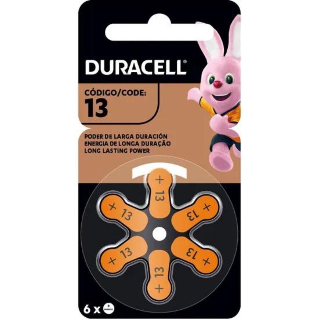 Pilha Bateria 13 PR48 Duracell Para Aparelho Auditivo 6 UN | Shopee Brasil