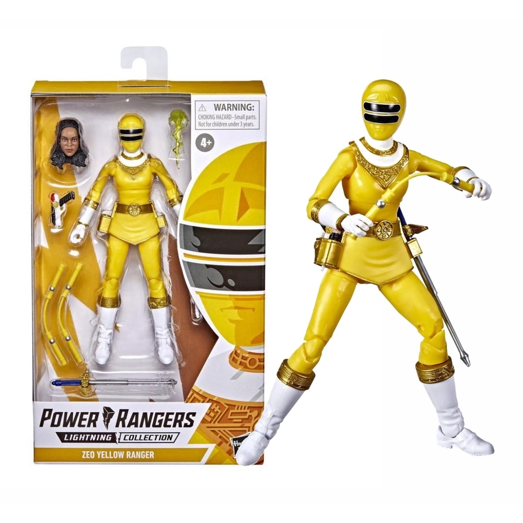 Boneco Power Ranger Amarelo Zeo Lighting Collection | Shopee Brasil