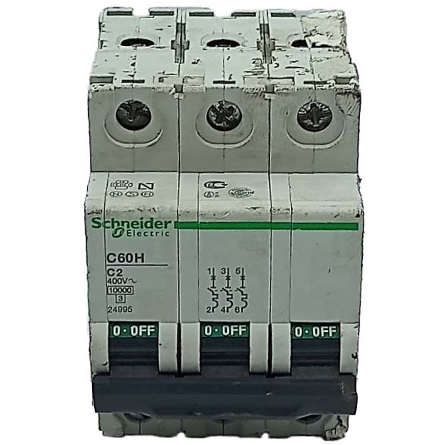 Disjuntor Tripolar Schneider C60H C2 400V | Shopee Brasil