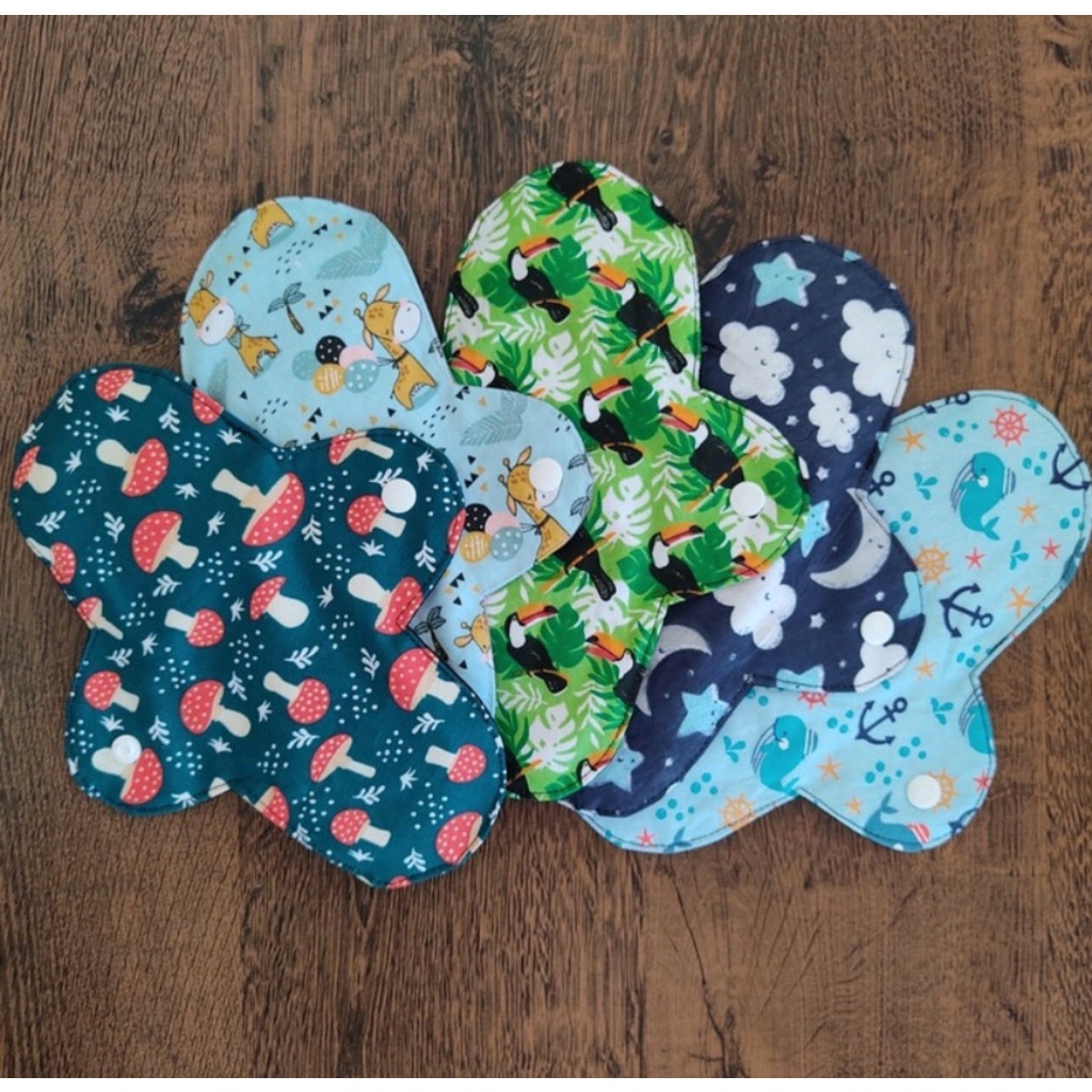 Mini absorvente protetor diario ecologico impermeavel tamanho 7x15cm ...