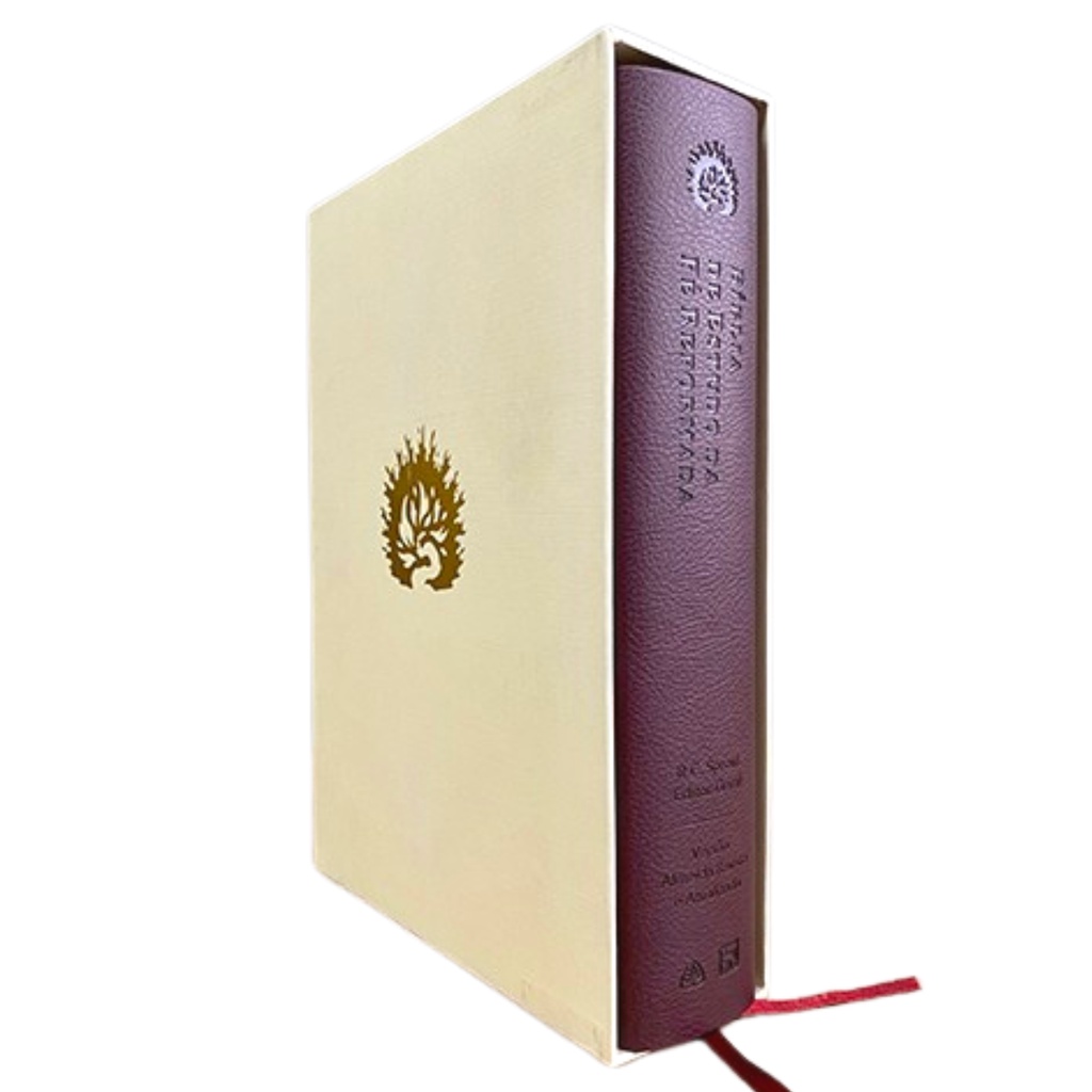 Bíblia Estudo da Fé Reformada Capa Luxo Com Estojo RC Sproul | Vinho ...