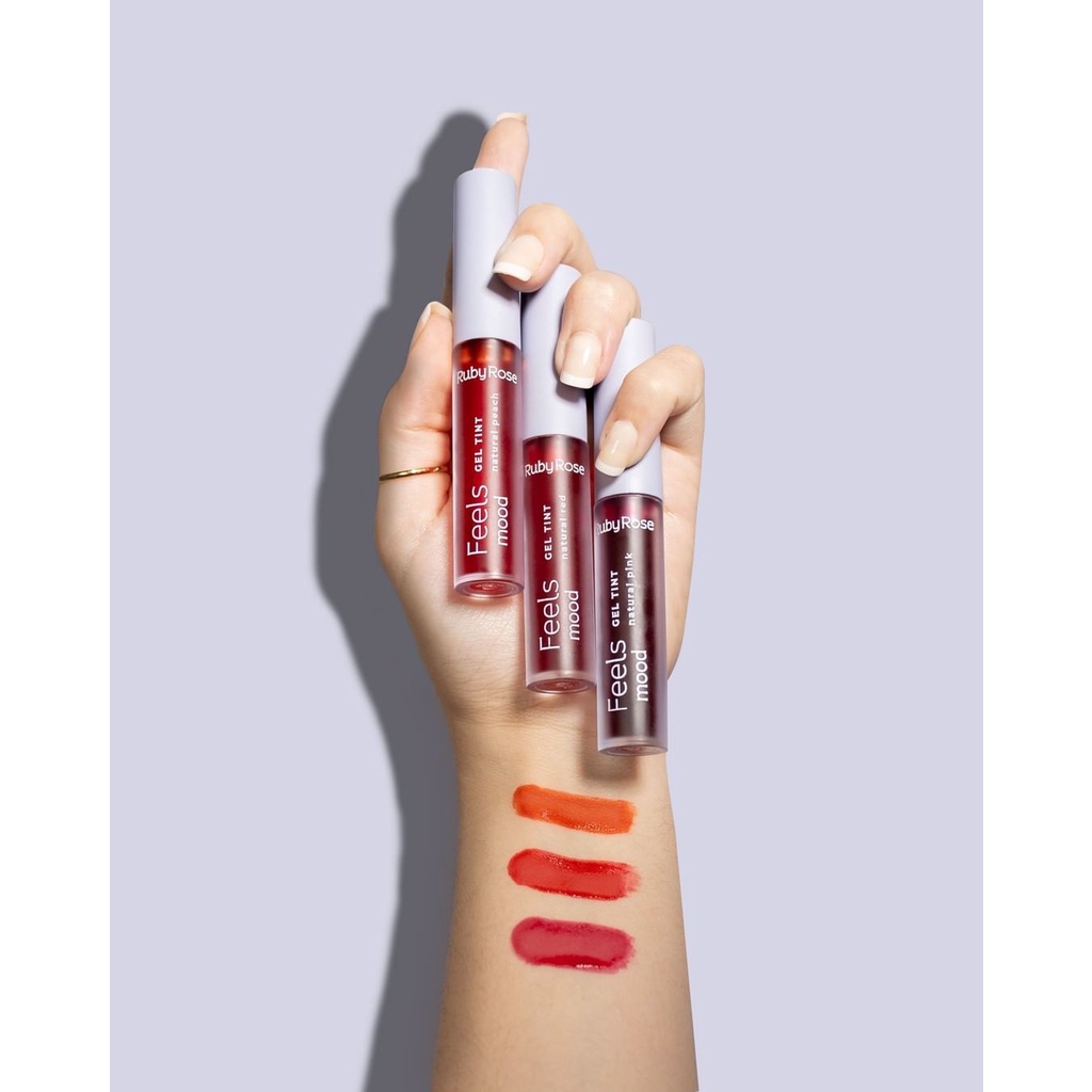 Lip Tint Ruby Rose Gel Tint Feels Mood Natural Lançamento | Shopee Brasil