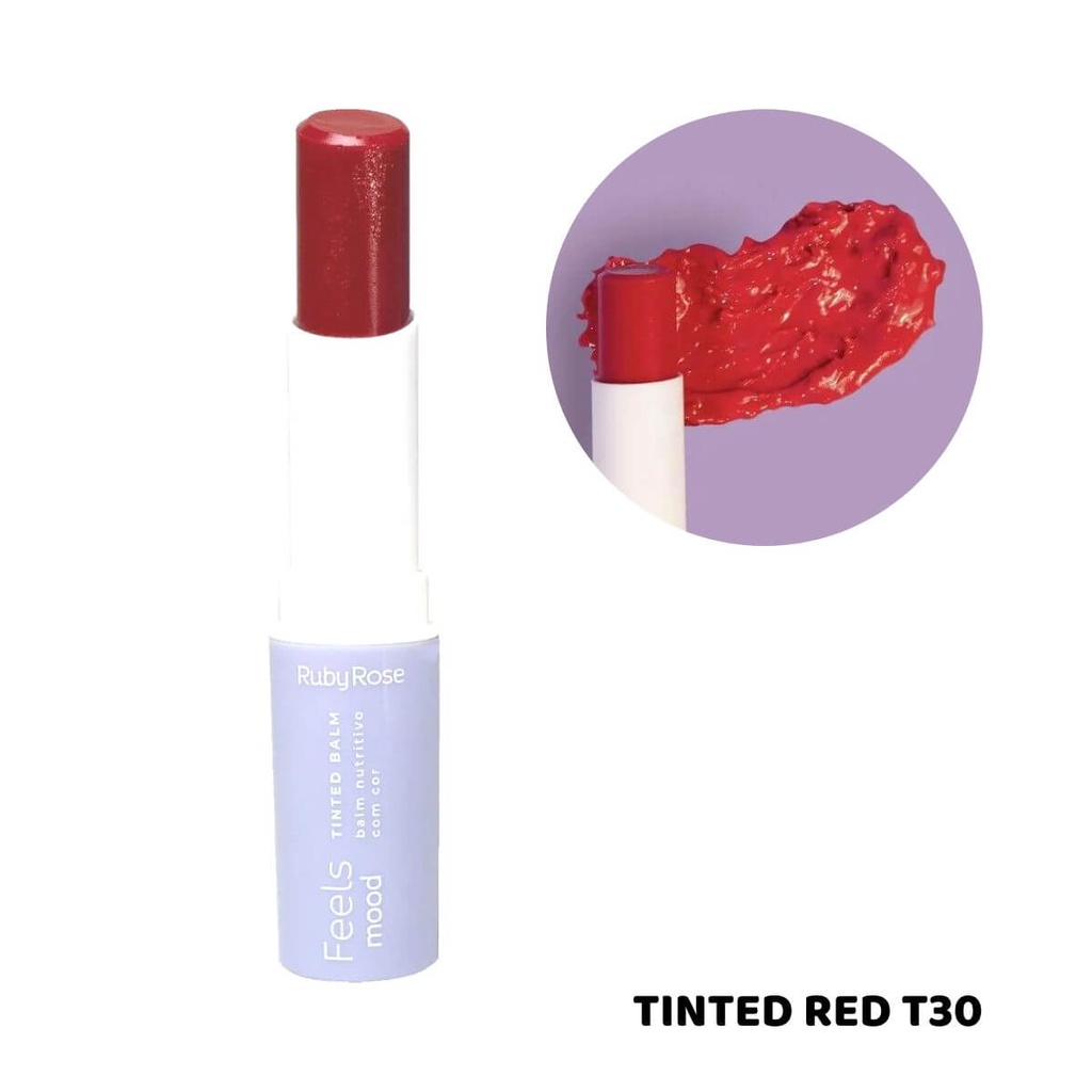 Tinted Balm Ruby Rose Nutrivo Hidratante Labial com Cor Feels Mood ...