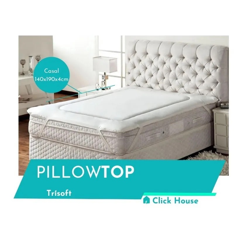 Protetor De Colchão Pillow Top Trisoft Casal (140x190x4cm) | Shopee Brasil
