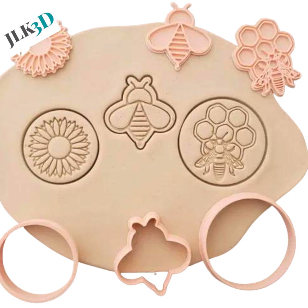 Kit com 3 Cortadores + 3 Carimbos para Biscoito Pasta Americana Biscuit ...