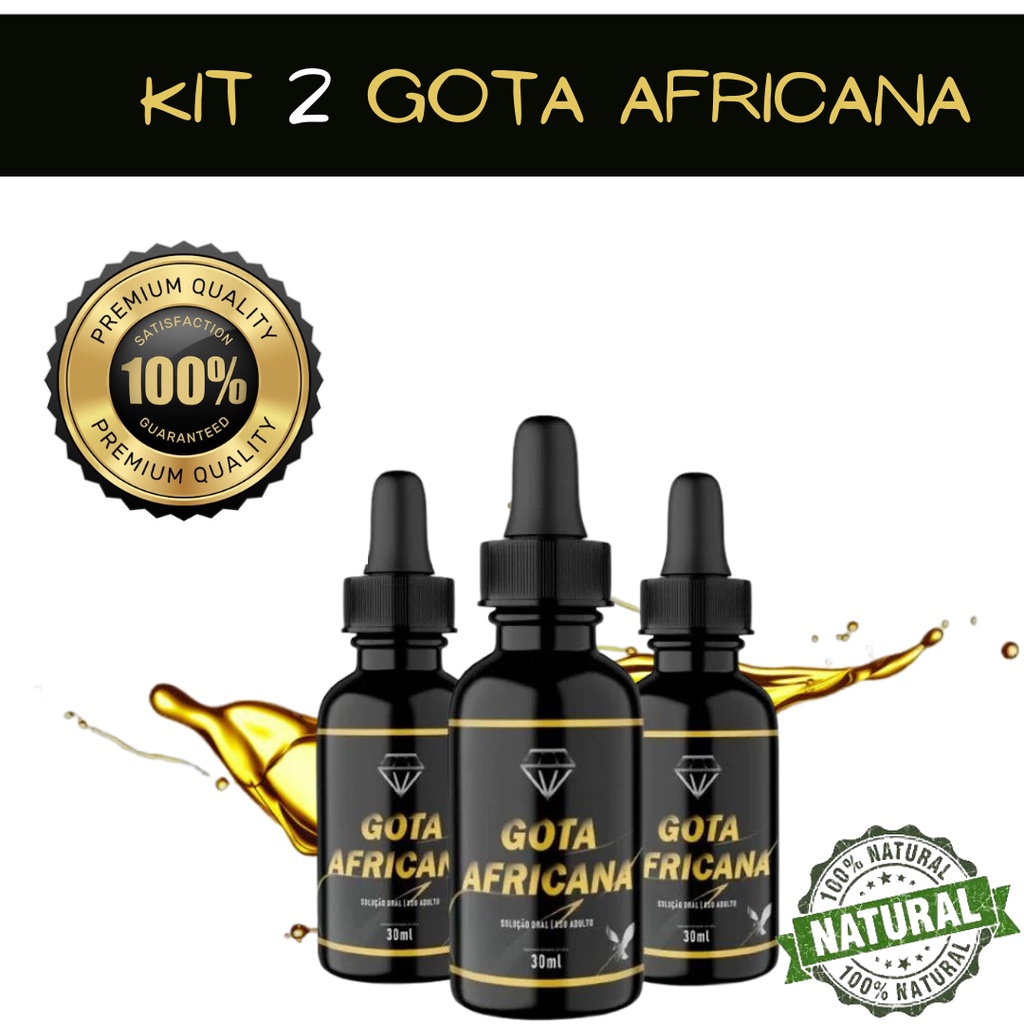 2 FRASCOS GOTA AFRICANA ORIGINAL MEGA POTENTE | Shopee Brasil