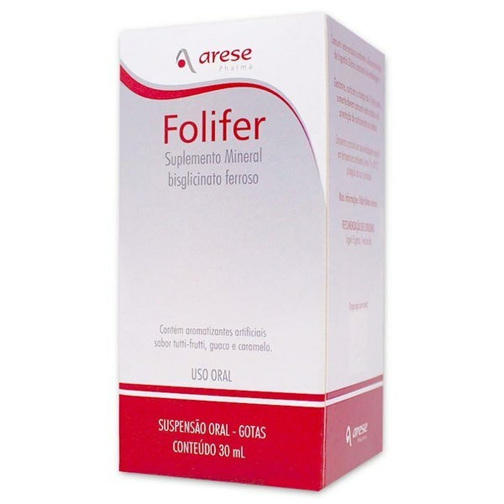 Folifer 30mg/mL + 0,2mg/mL Caixa com 1 Frasco com 30mL + 1 Conta-Gotas ...