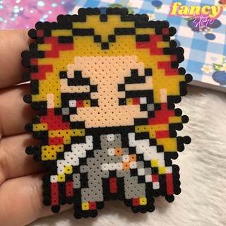 Chaveiro Rengoku - Kimtsu No Yaiba (Hama beads/ Perler Beads/ Pixel Art ...