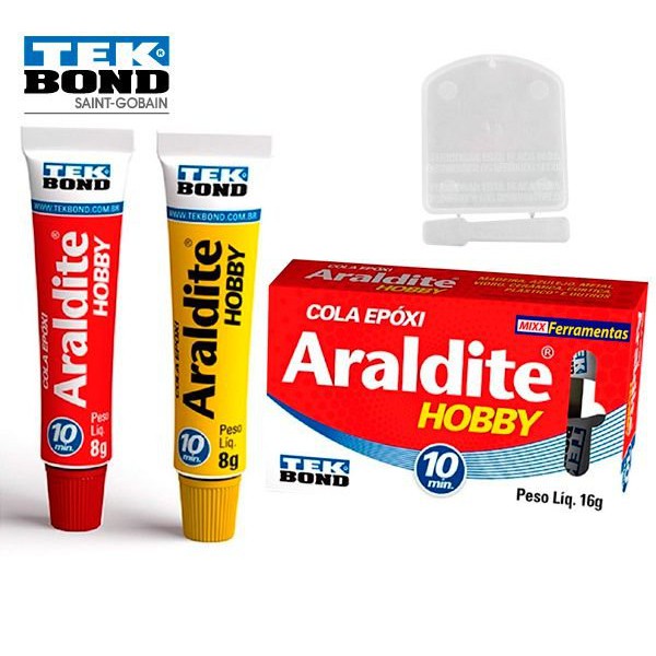 Araldite Hobby 10min - 16g TekBond Cola | Shopee Brasil