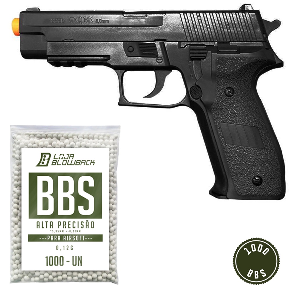Pistola de airsoft SigSauer P226 QGK S226 Spring 6mm | Shopee Brasil