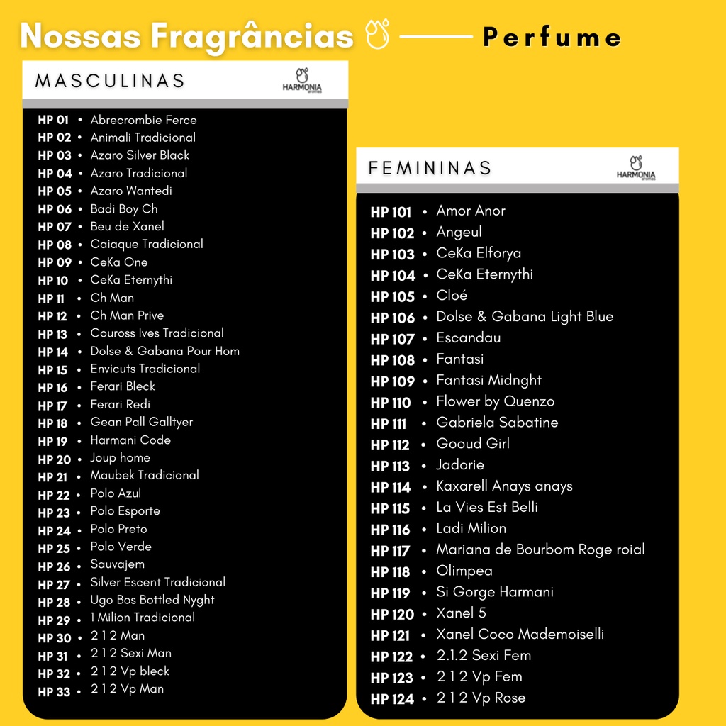 Kit 3 Essência Perfume Importado Harmonia Aromas Premium (Óleo ...