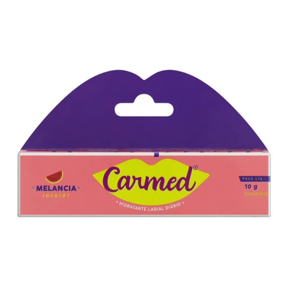 Hidratante Labial Carmed Sabor Melancia com 10g Cimed | Shopee Brasil