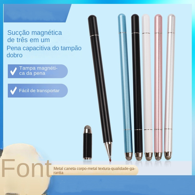 Caneta Celular Touch iPad -Tablet Ponta Fina digital 3 Em 1 | Shopee Brasil