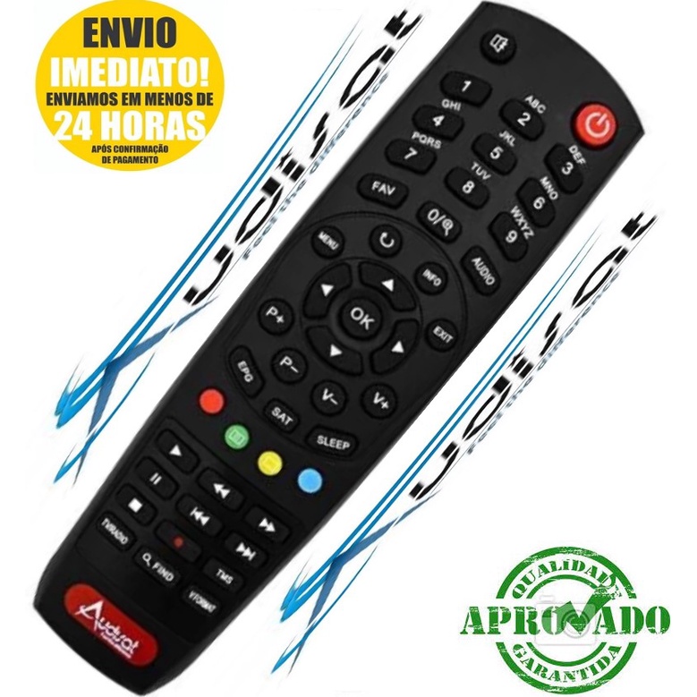Controle Remoto Receptor Audisat Urus k10 | Shopee Brasil