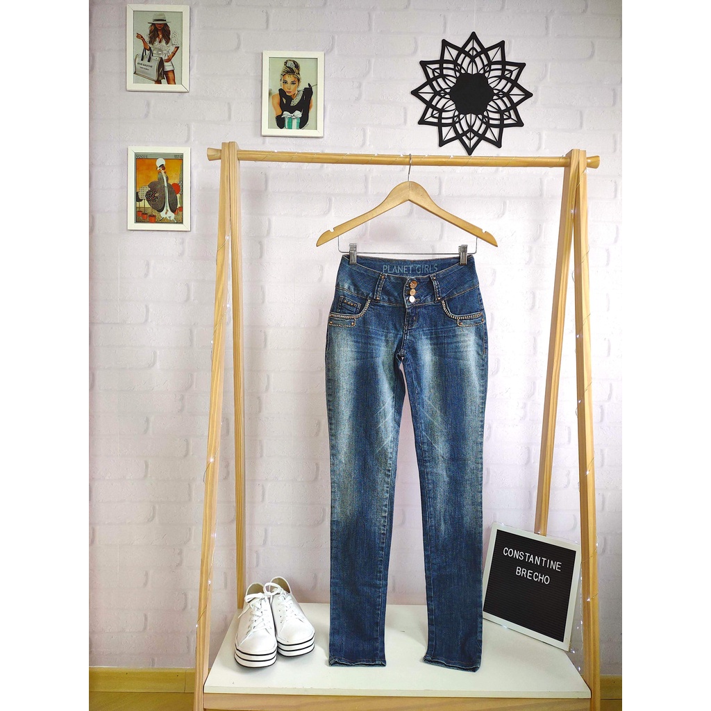 Calça jeans Planet Girls | Shopee Brasil