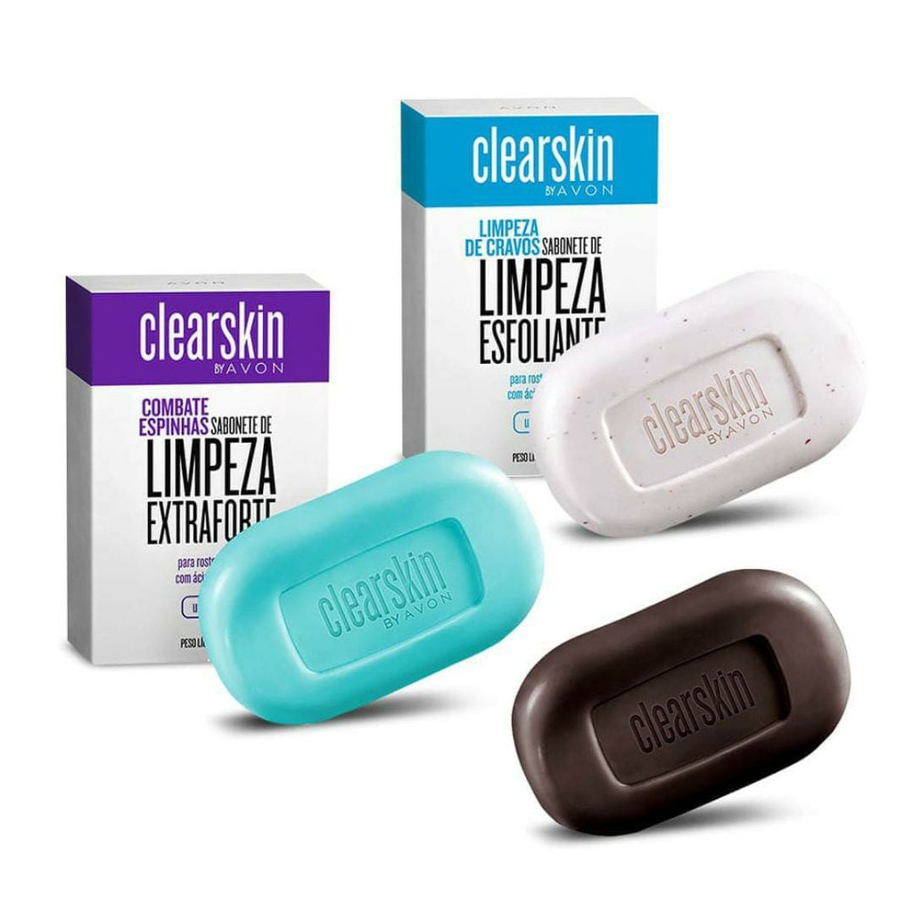 Sabonete Clearskin Avon Em Barra 70g | Shopee Brasil
