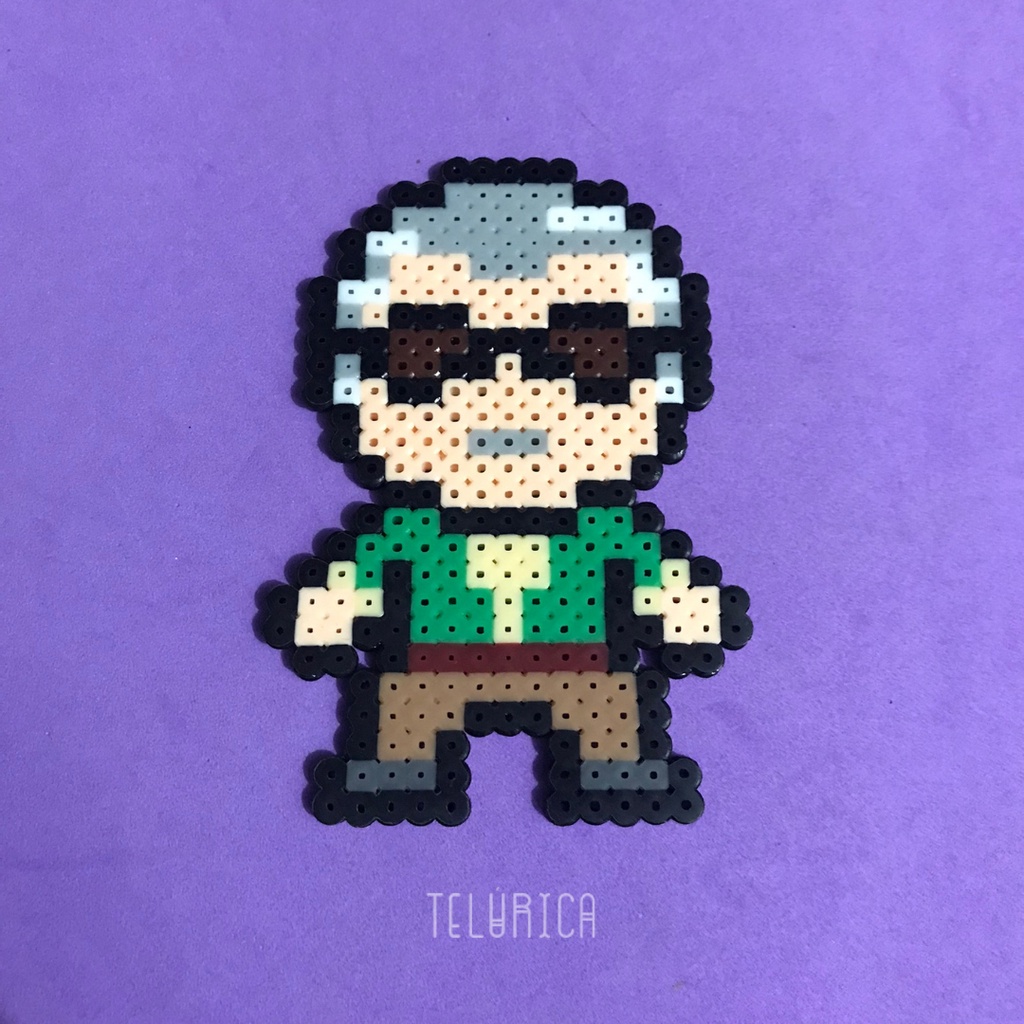 Stan Lee (Famosos) - Adesivo de Parede em Pixel Art | Shopee Brasil