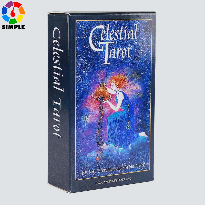 Celestial Tarot Cards 78 Cards Full Color Deck Oracle | Shopee Brasil
