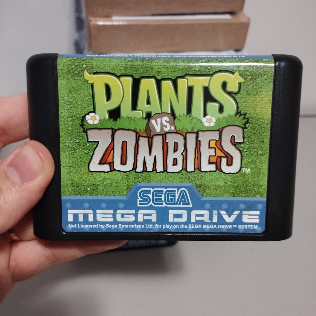 MEGA DRIVE SEGA GENESIS - PLANTS VS ZOMBIES | Shopee Brasil